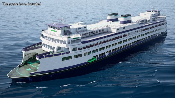 modelo 3d Barco de ferry grande - TurboSquid 2112320