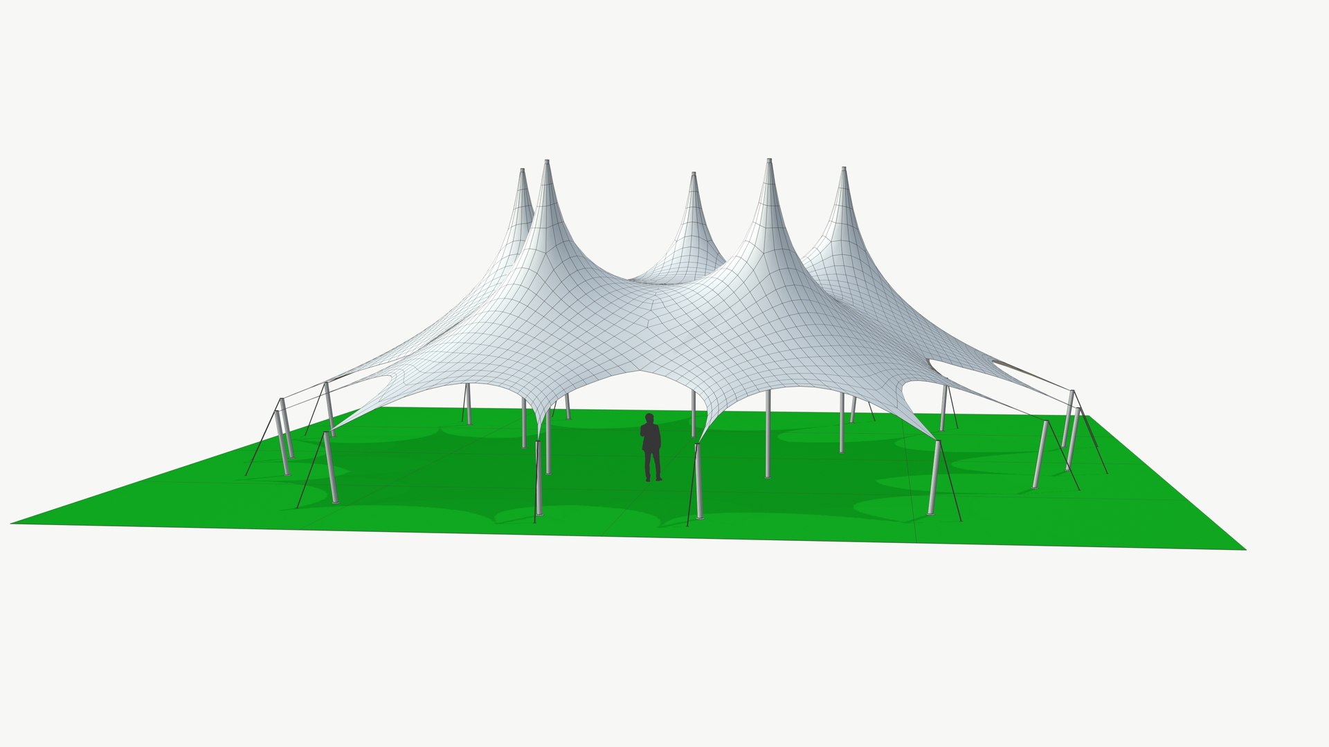 Structure Tensile Design 3D Model - TurboSquid 2122850