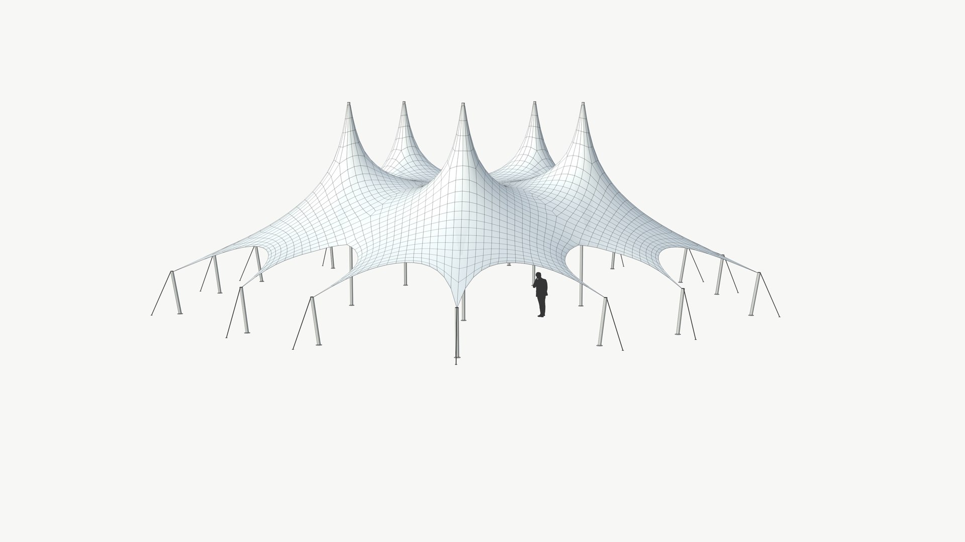 Structure Tensile Design 3D Model - TurboSquid 2122850
