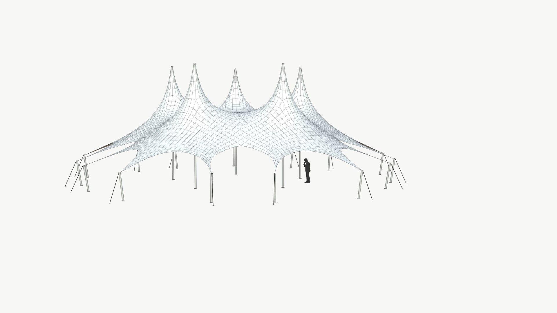 Structure Tensile Design 3D Model - TurboSquid 2122850