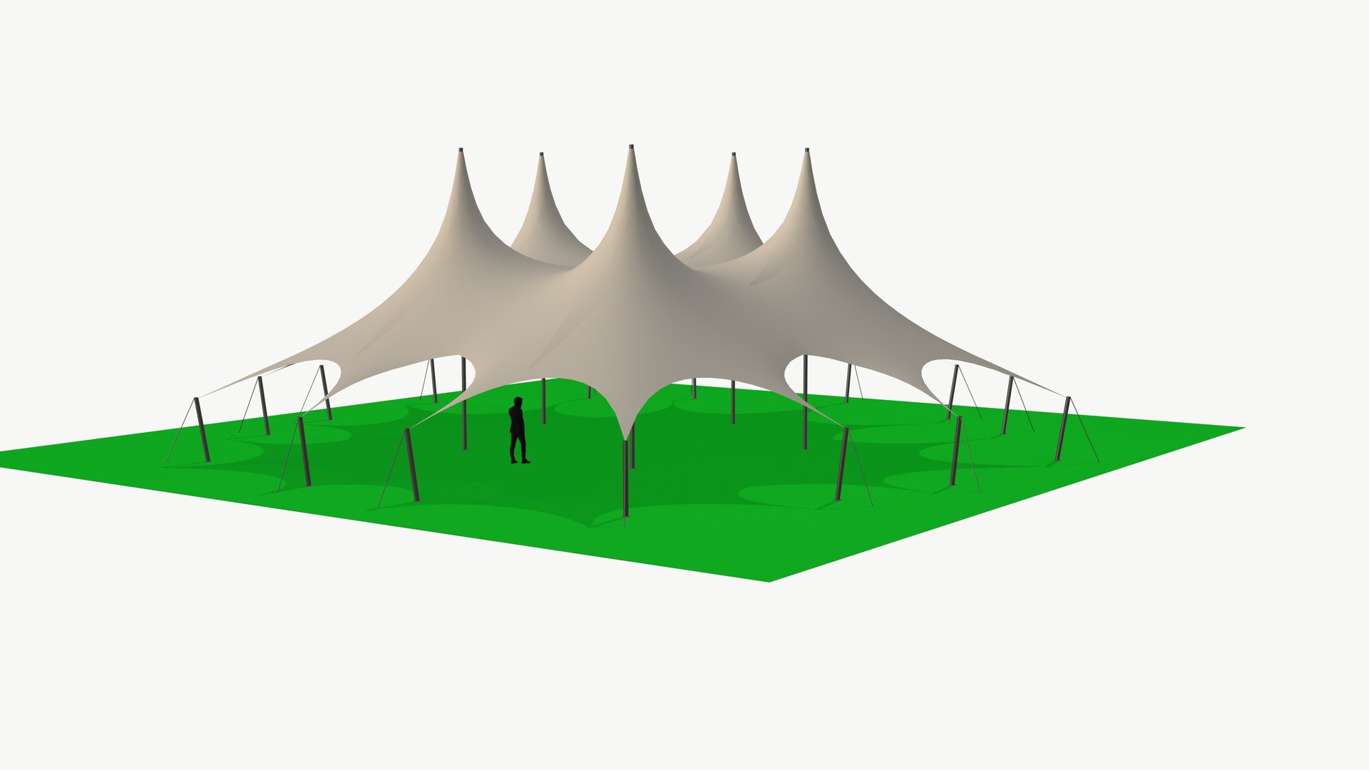Structure Tensile Design 3D Model - TurboSquid 2122850