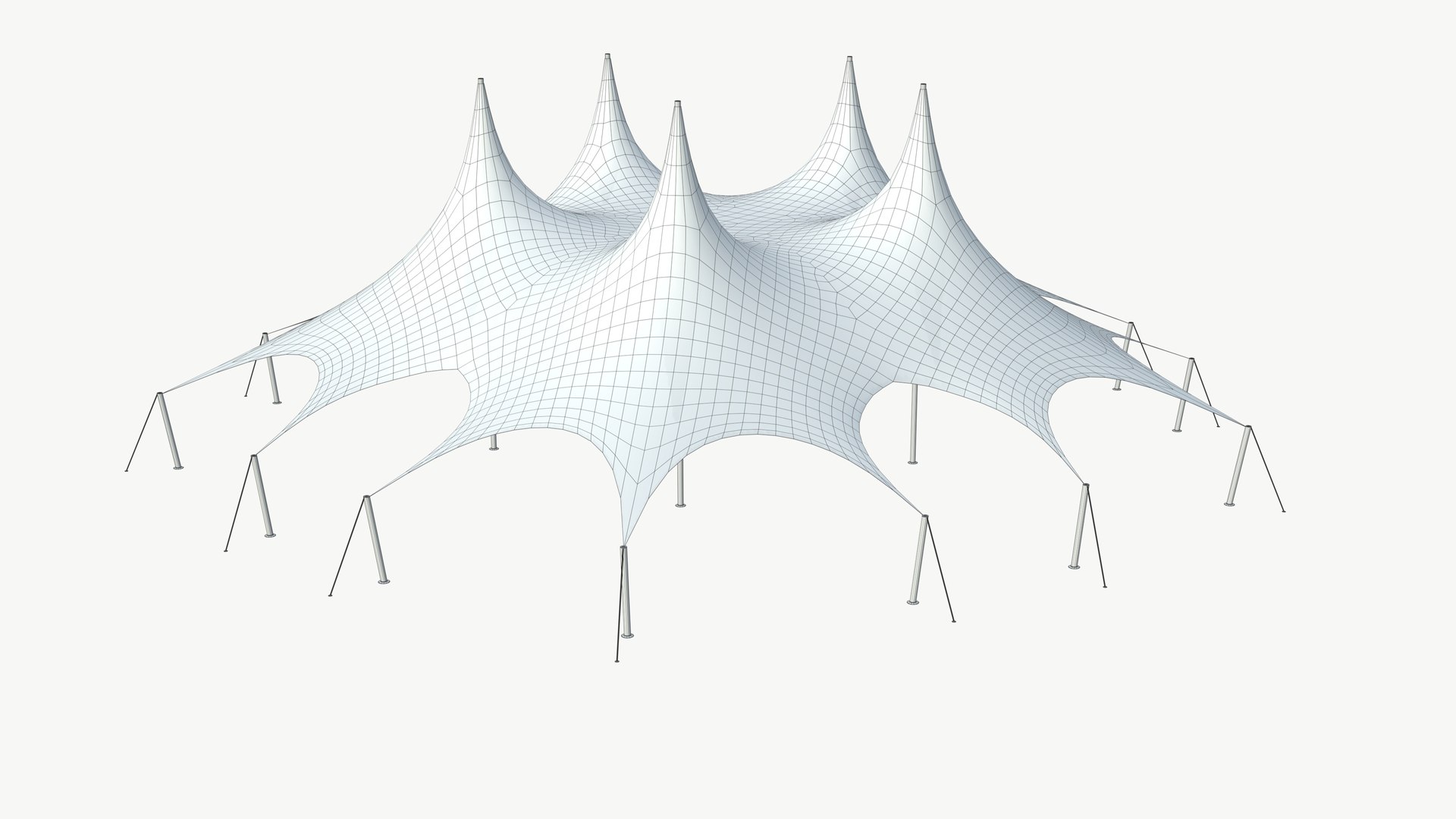 Structure Tensile Design 3D Model - TurboSquid 2122850