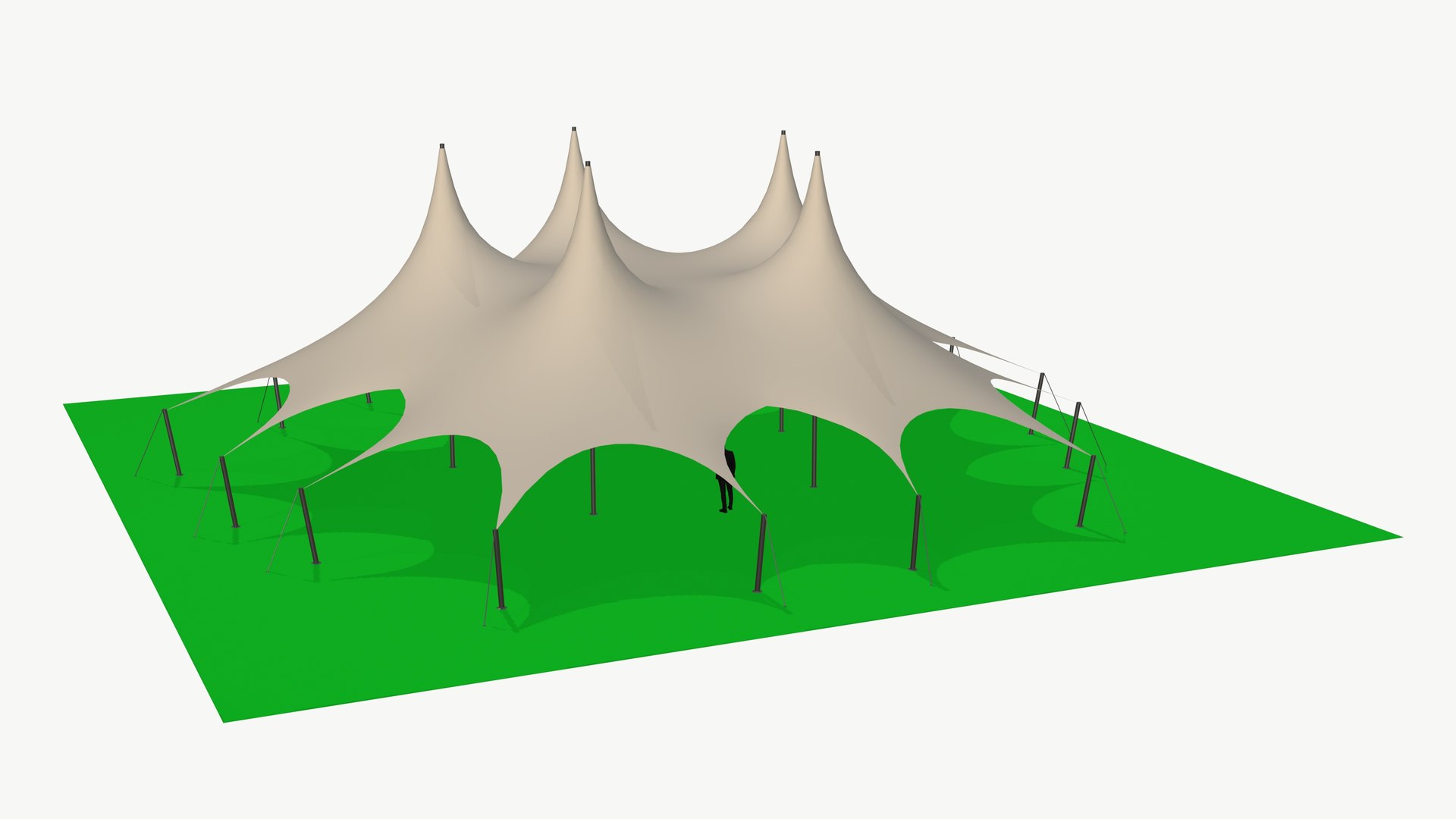 Structure Tensile Design 3D Model - TurboSquid 2122850