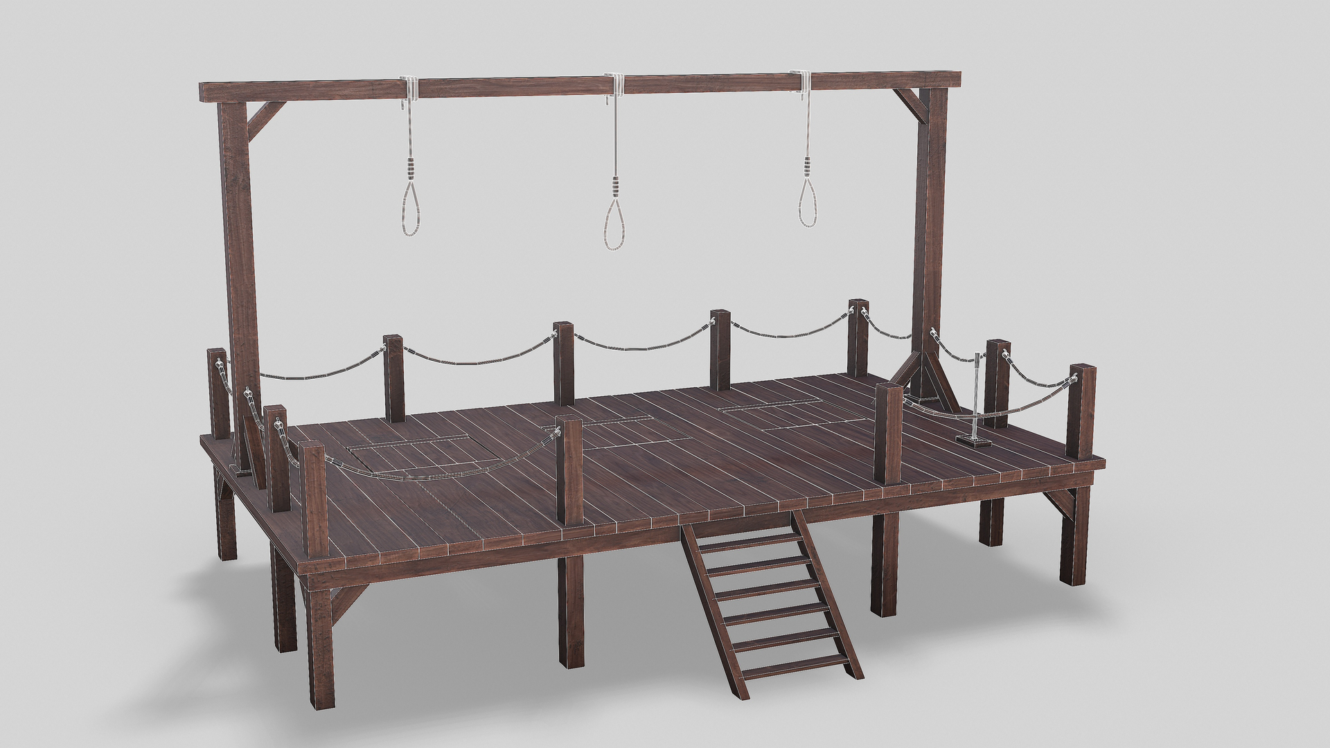 modelo 3d Triple horca medieval - TurboSquid 1758513