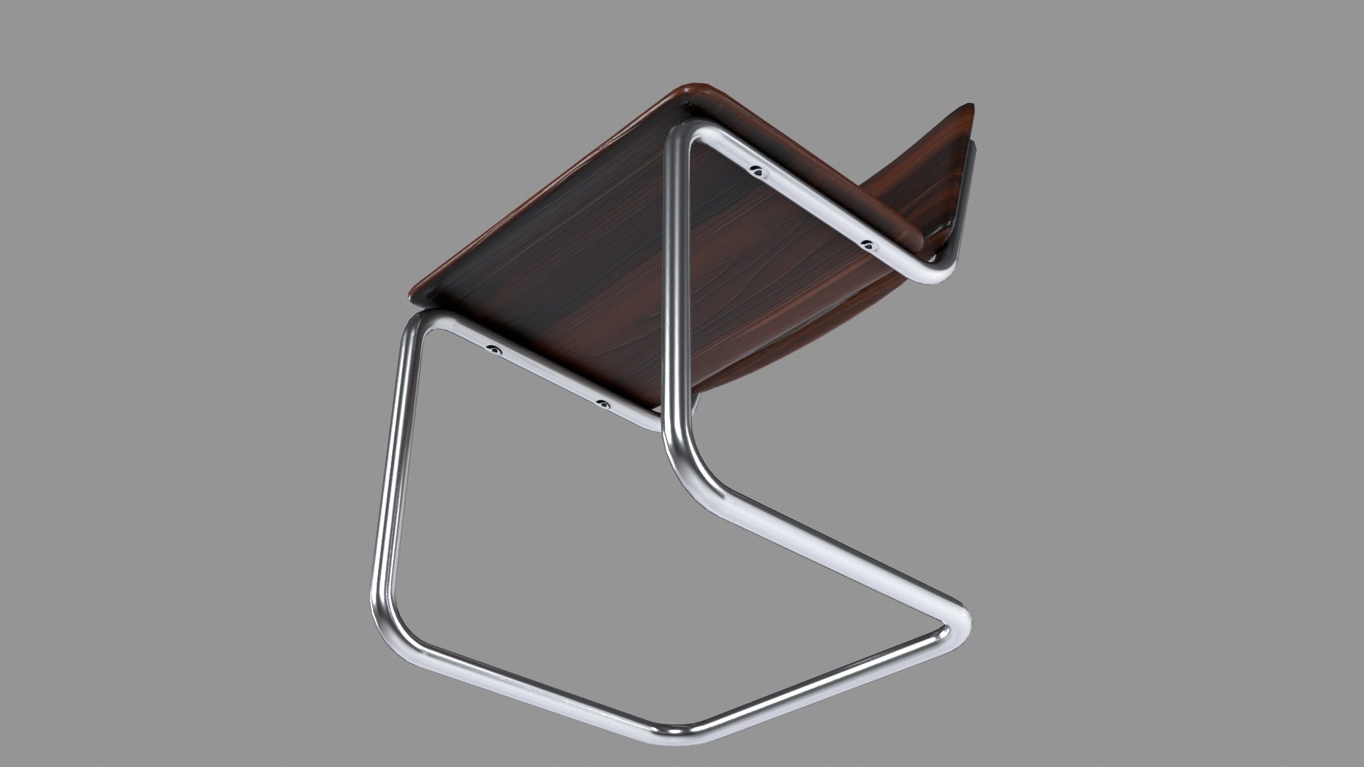 3D Side Chair - Classroom Student Chair Low-poly model - TurboSquid 2030456