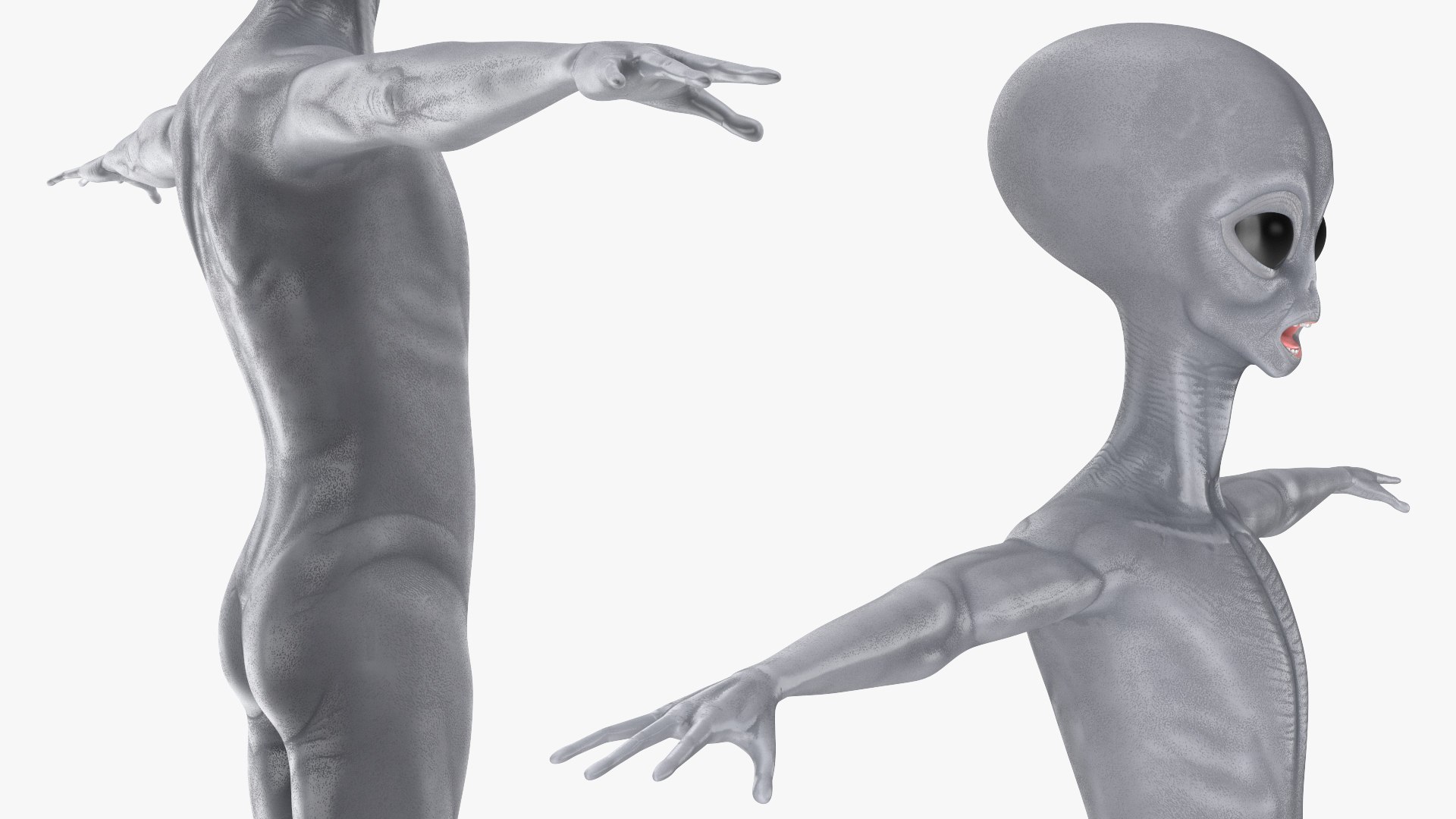 3D alien rigged character model - TurboSquid 1602259