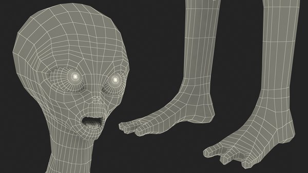 3D alien rigged character model - TurboSquid 1602259