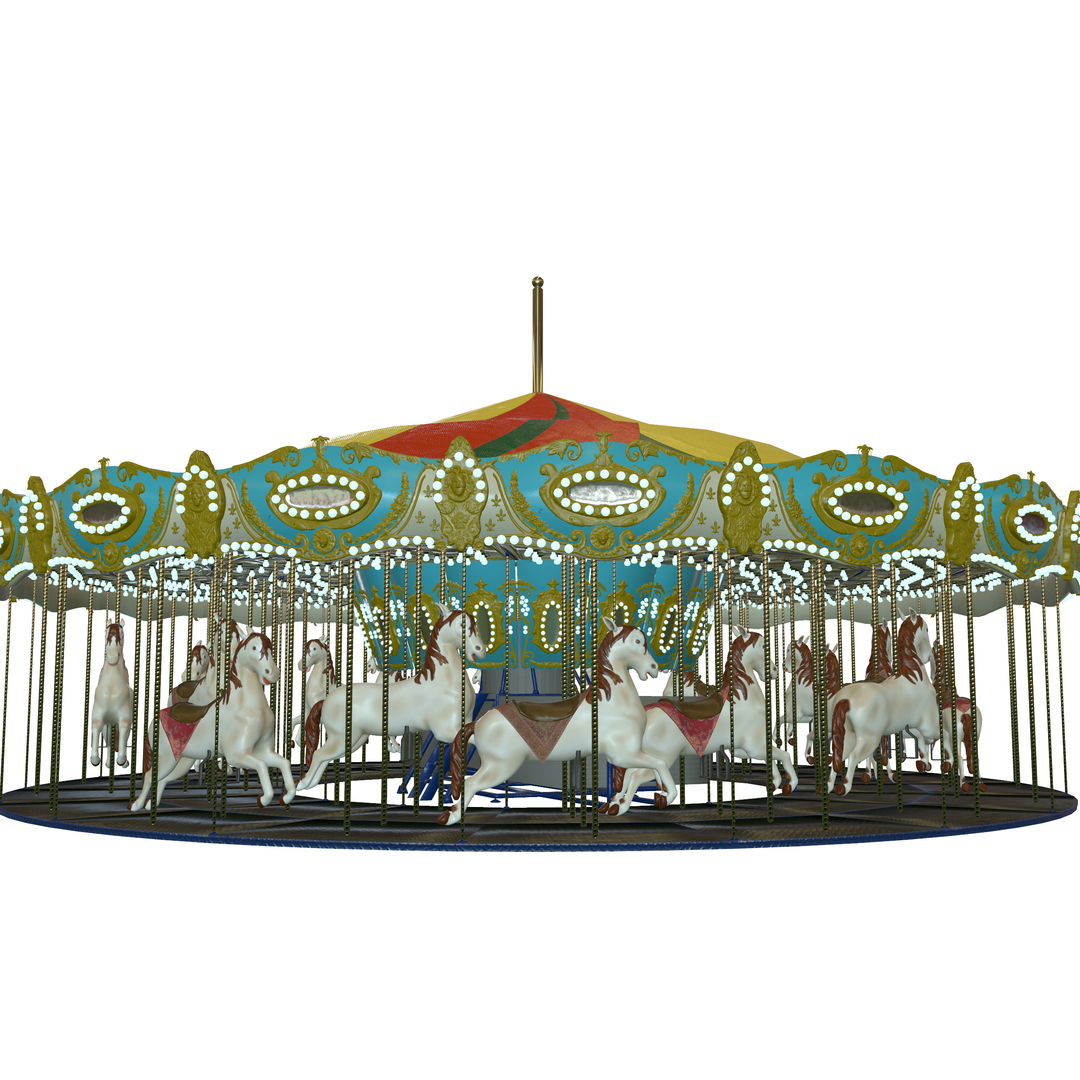 3D Carousel - TurboSquid 1453272