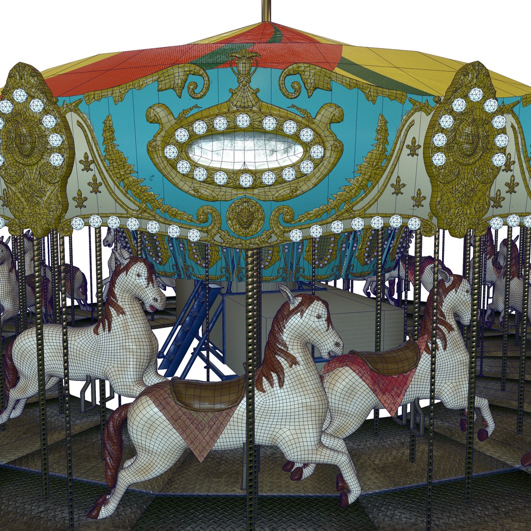 3D Carousel - TurboSquid 1453272