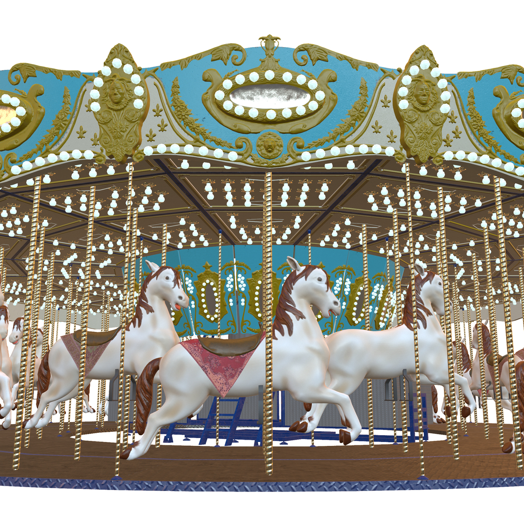 3D Carousel - TurboSquid 1453272