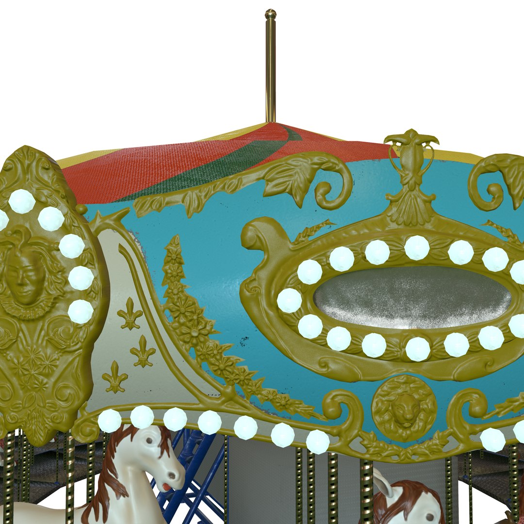 3D Carousel - TurboSquid 1453272