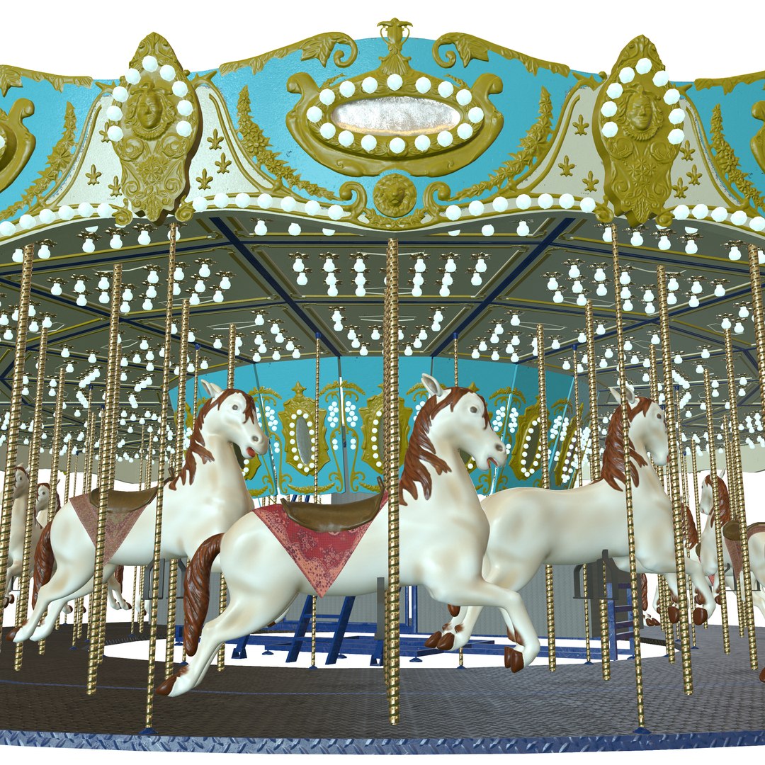 3D Carousel - TurboSquid 1453272