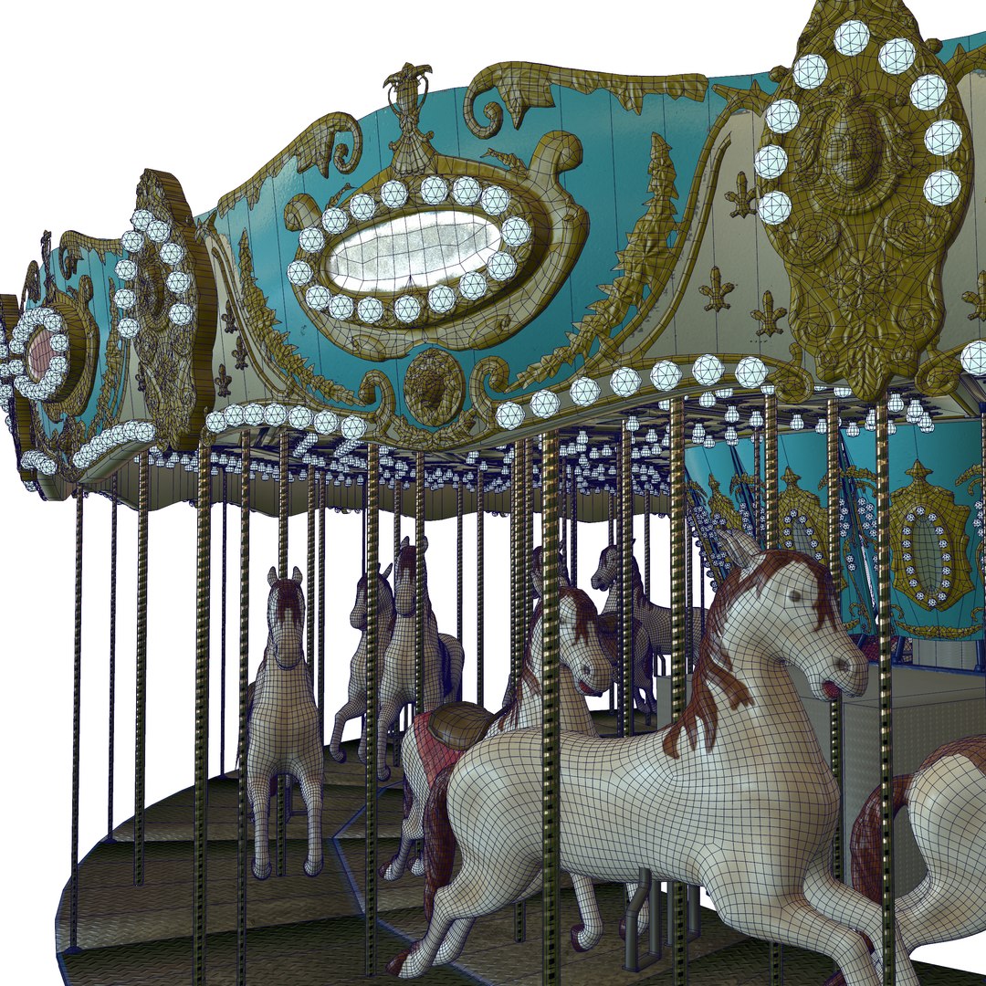 3D Carousel - TurboSquid 1453272