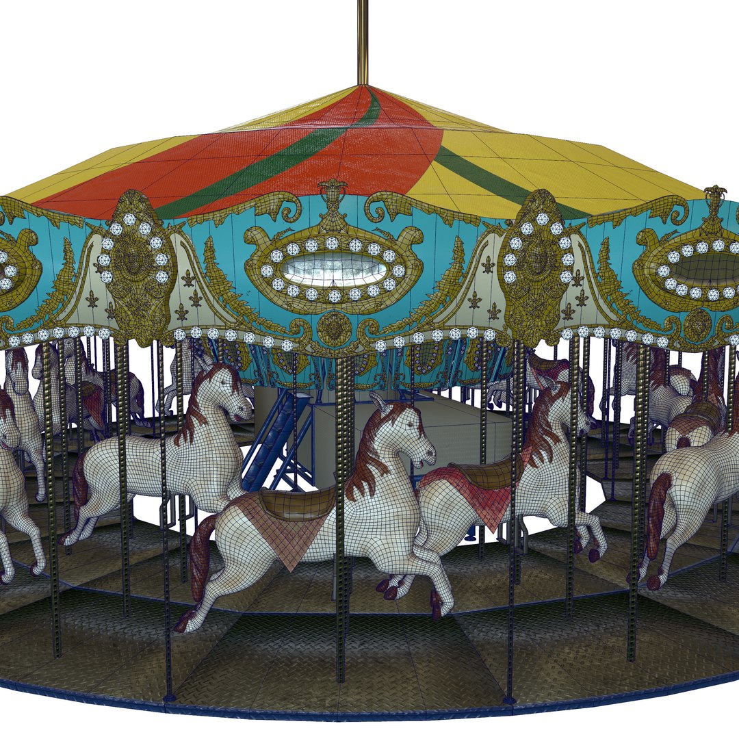 3D Carousel - TurboSquid 1453272