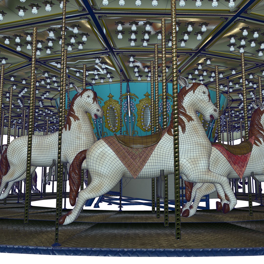 3D Carousel - TurboSquid 1453272