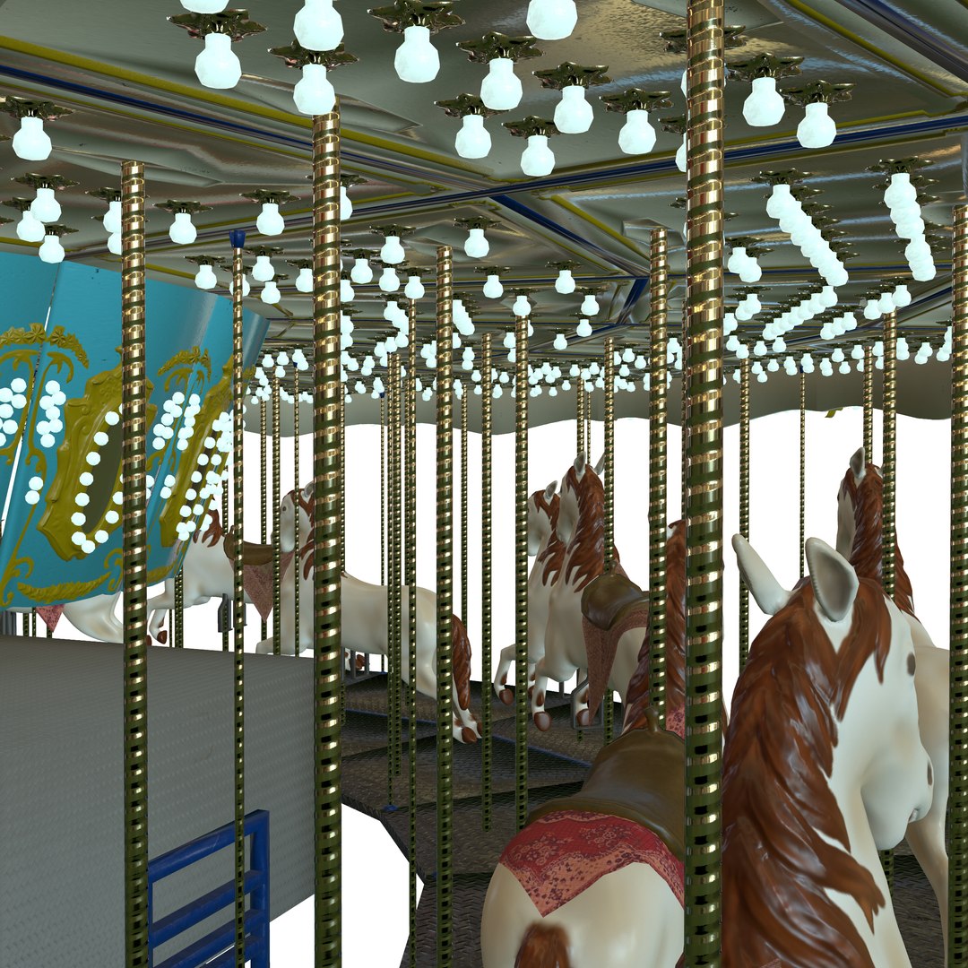 3D Carousel - TurboSquid 1453272