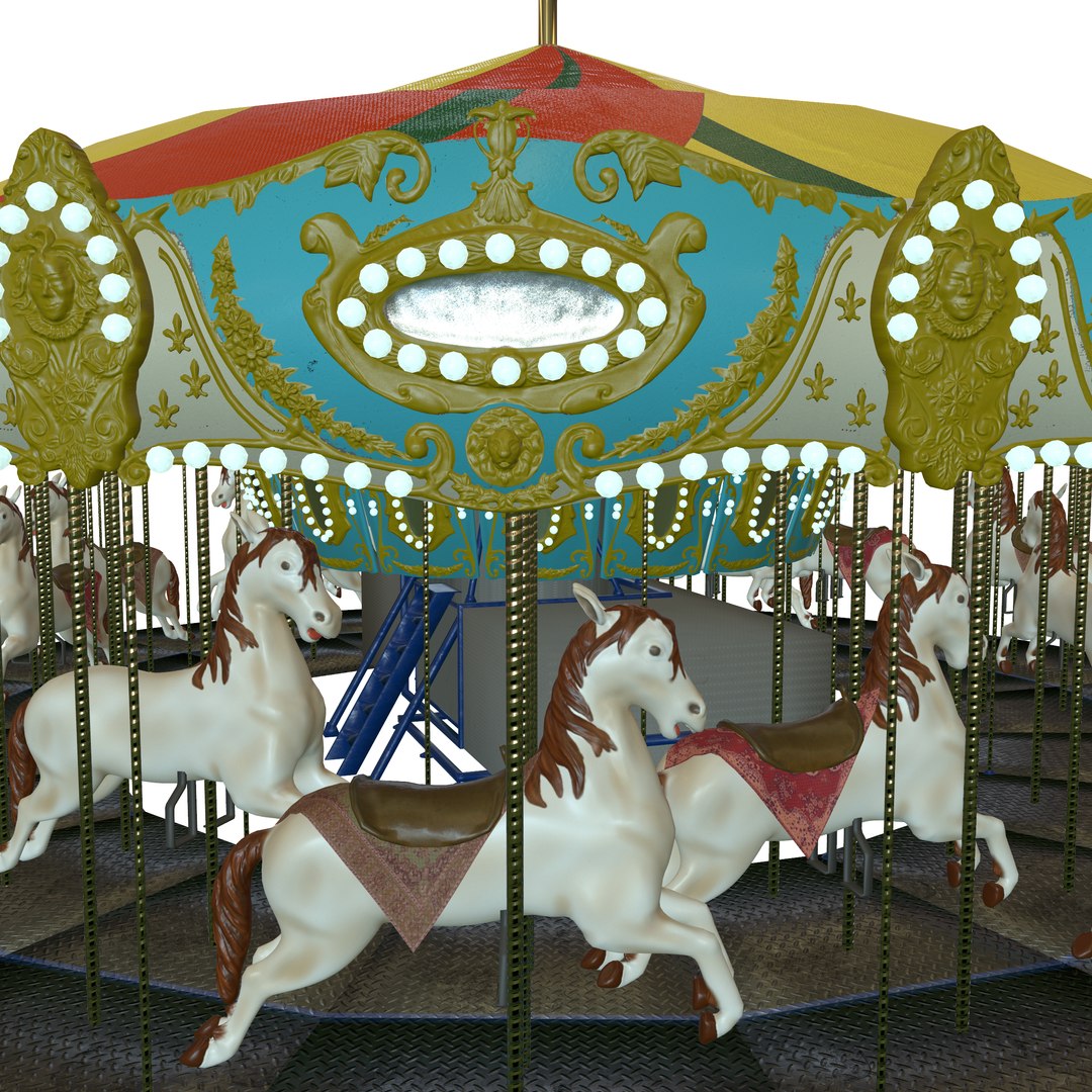 3D Carousel - TurboSquid 1453272