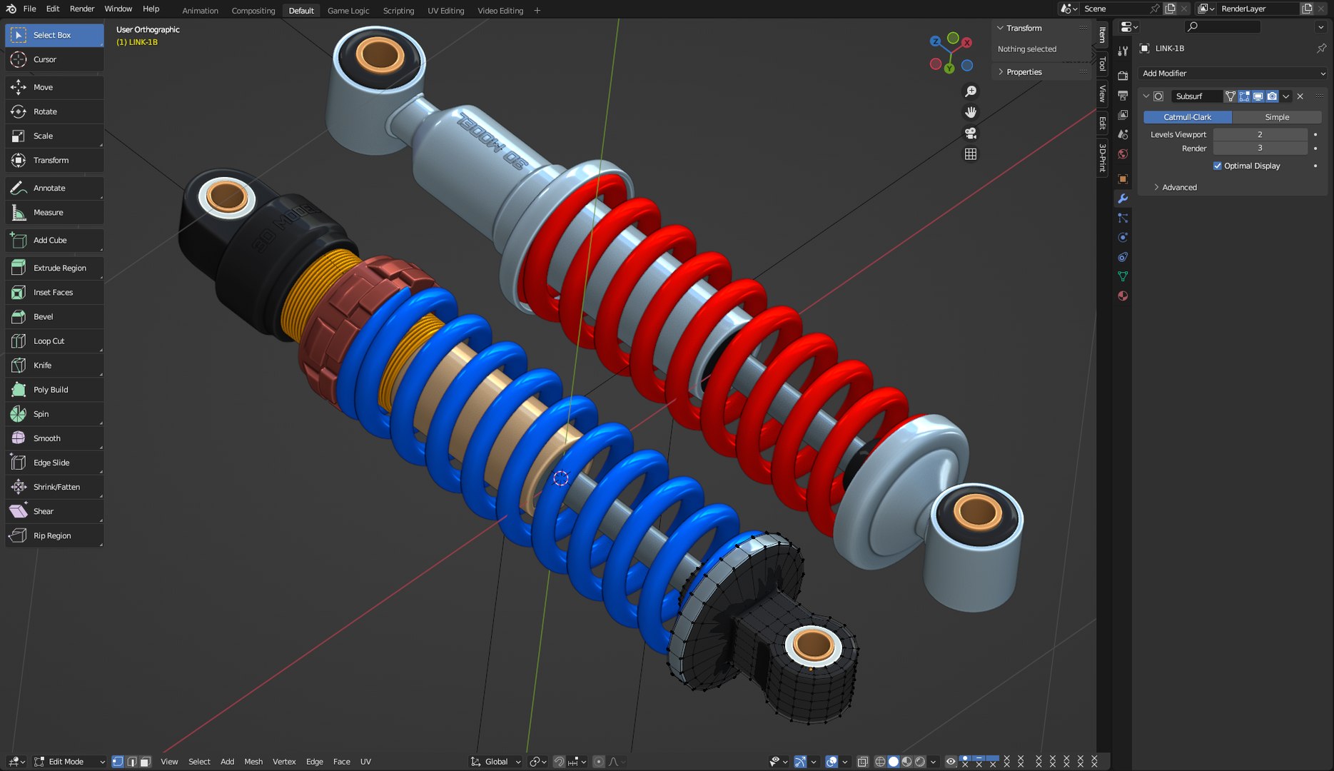3D Animated Shock Absorber Model - TurboSquid 2324421