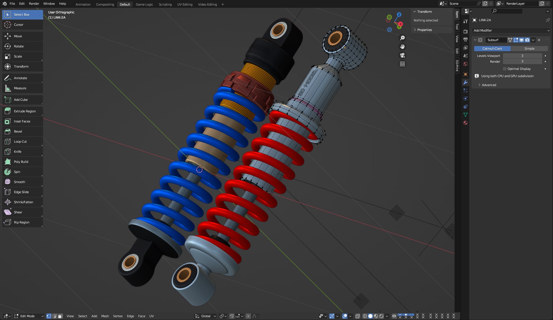 3D Animated Shock Absorber Model - TurboSquid 2324421