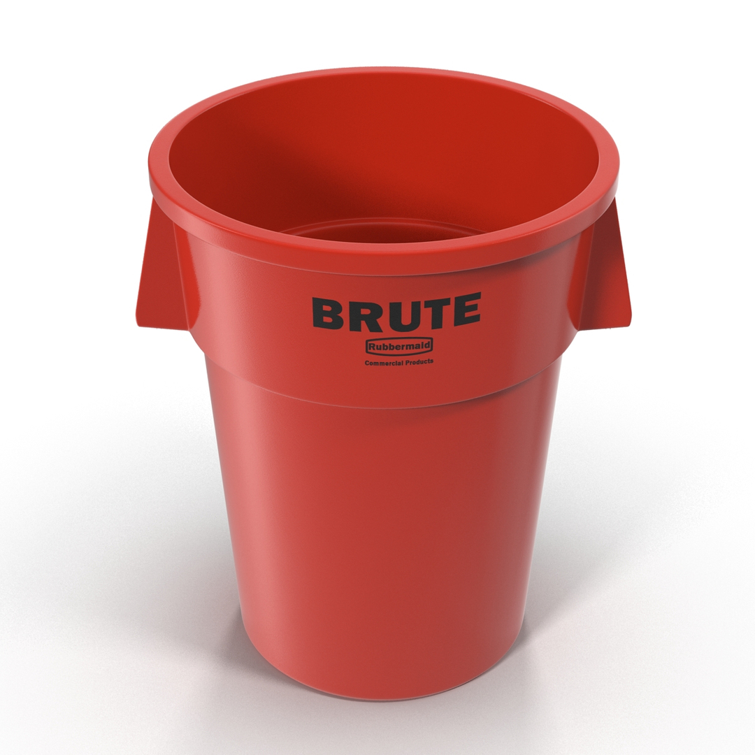 Plastic Garbage Red Modeled 3ds