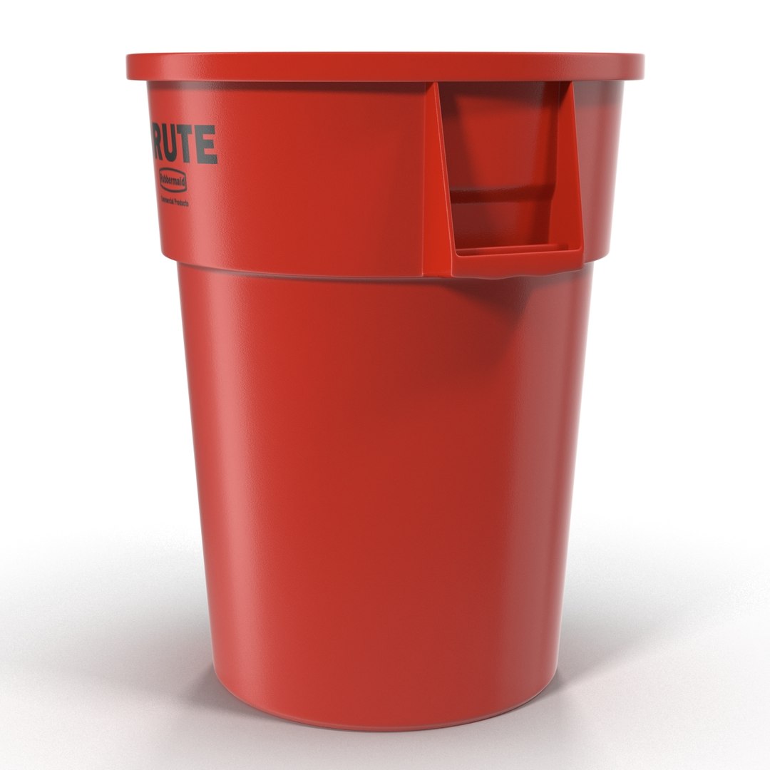 Plastic Garbage Red Modeled 3ds