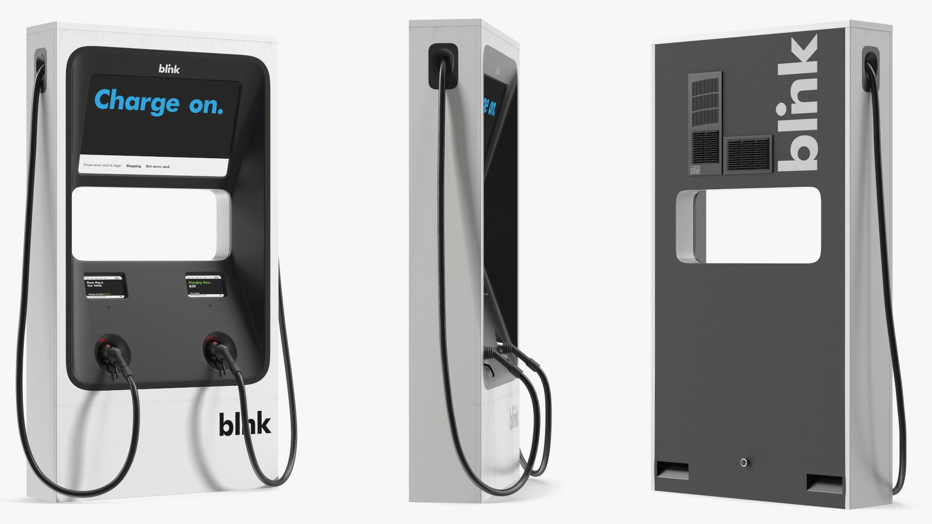 3D Blink Electric Vehicle Charging Station - TurboSquid 2398795