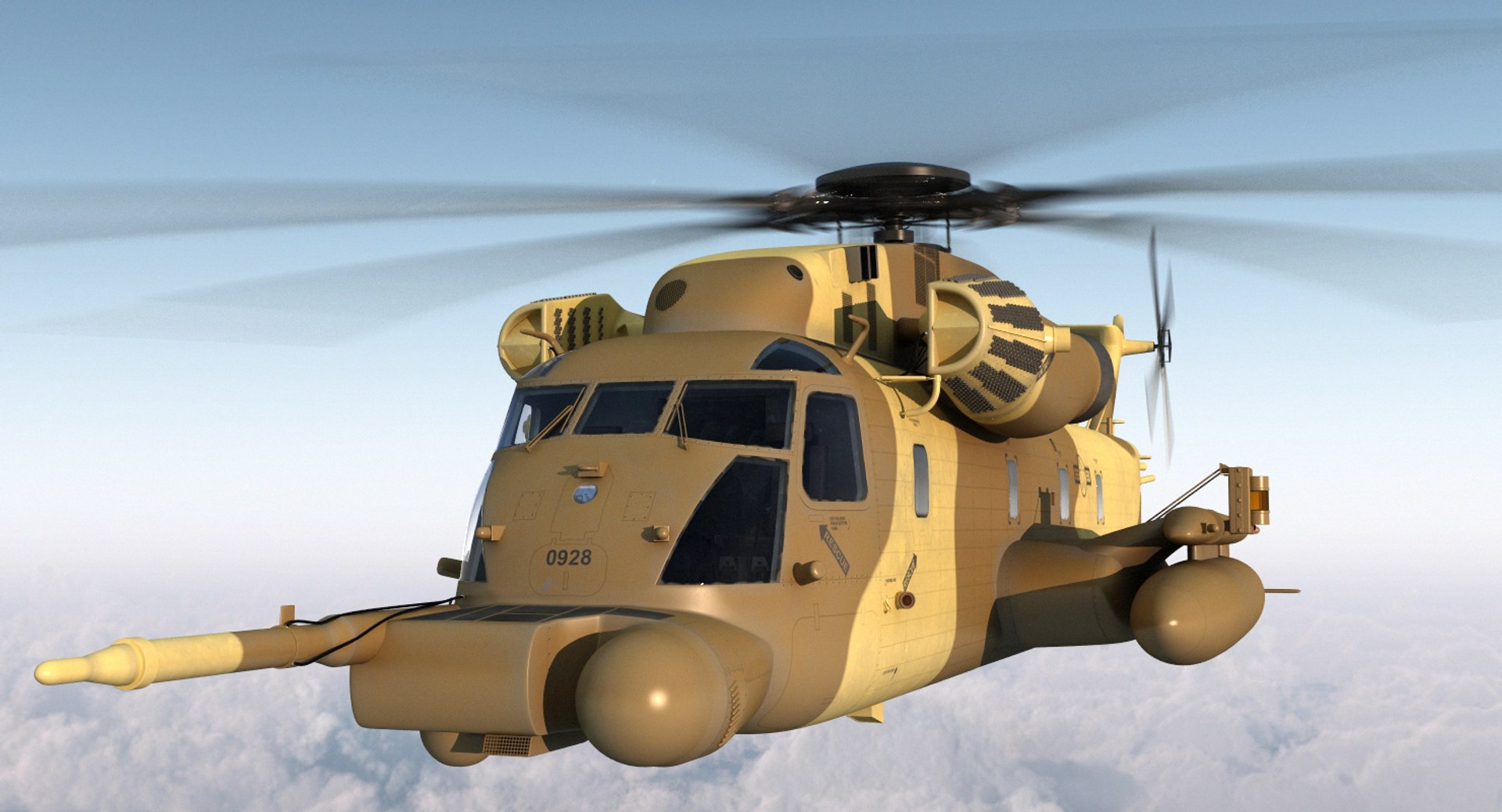 Sikorsky military rigged helicopters 3D model - TurboSquid 1495599