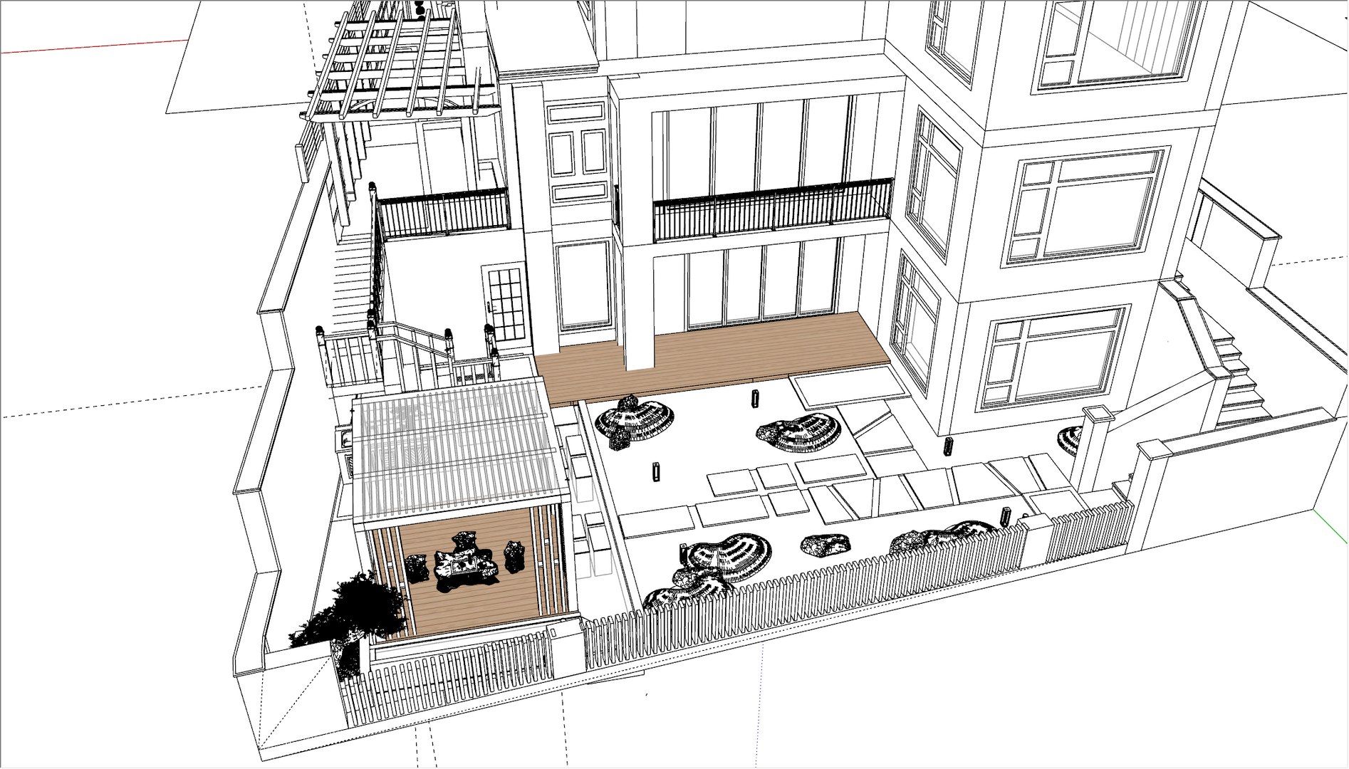 3D Patio Backyard And Garden-A5 - TurboSquid 2039086