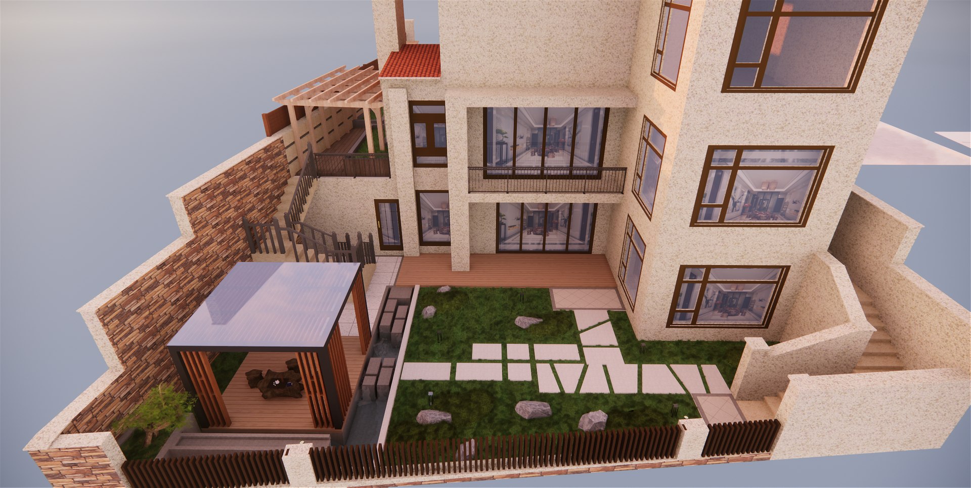 3D Patio Backyard And Garden-A5 - TurboSquid 2039086