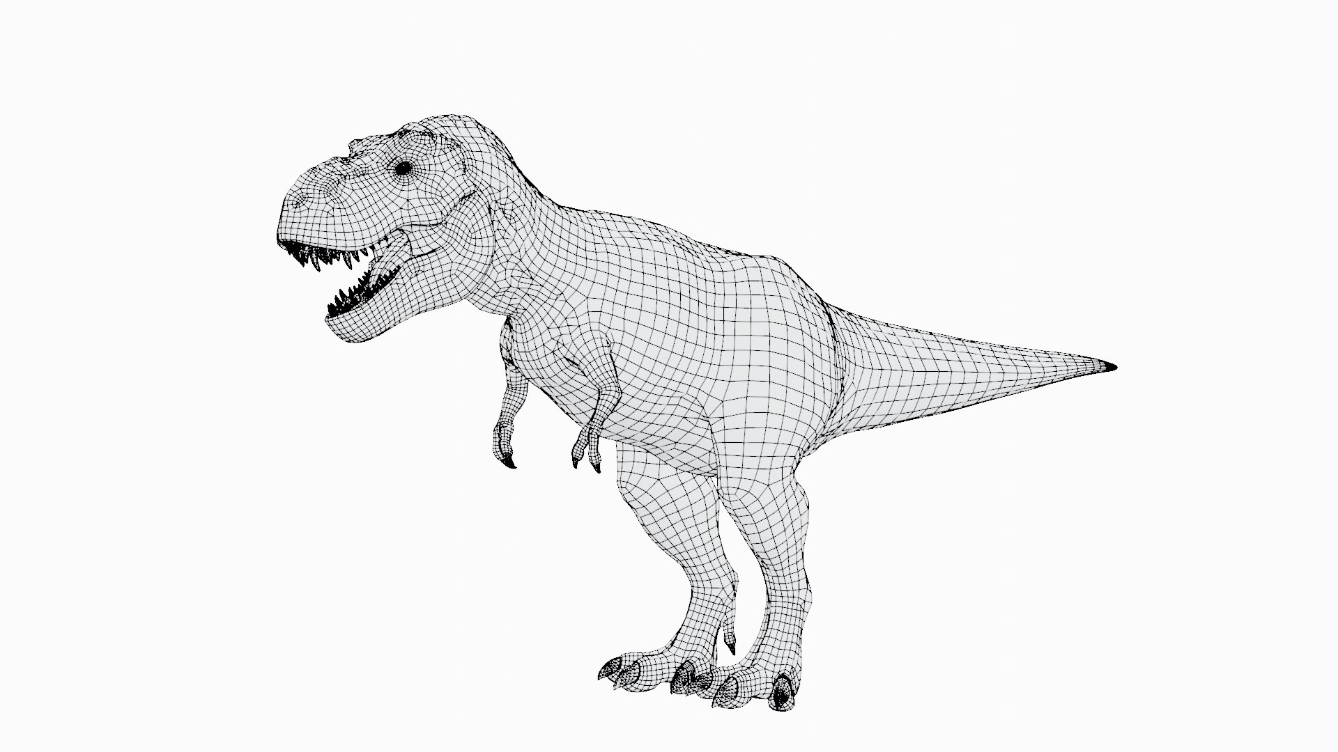 Tyrannosaurus Low Poly Base Mesh 3D - TurboSquid 2107595