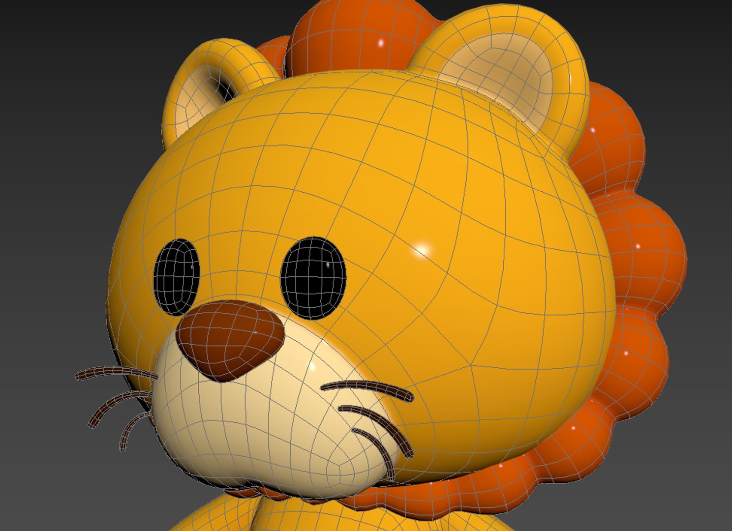 3D Lion Character Model - TurboSquid 1640228