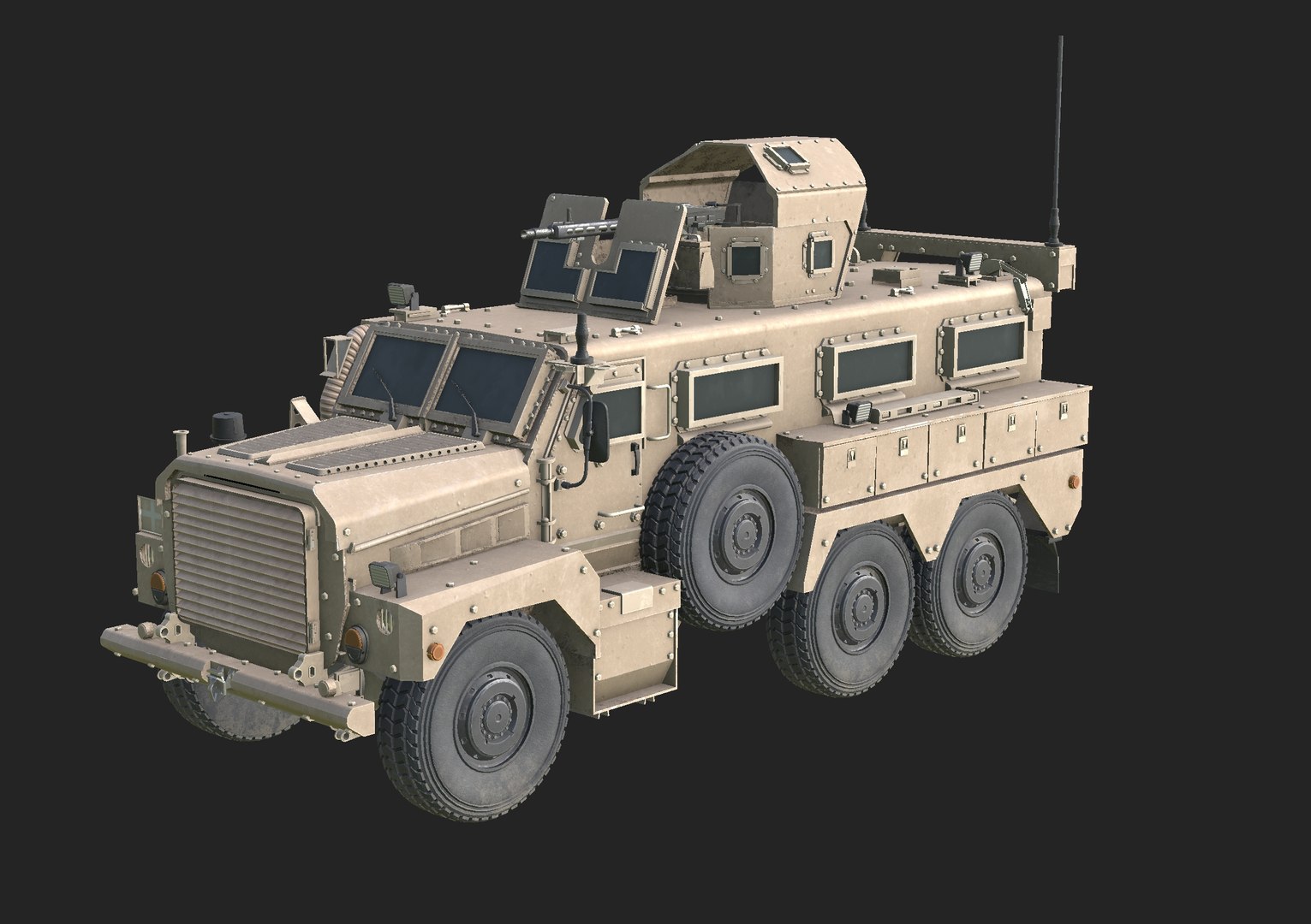 3D Cougar MRAP Mine Resistant Ambush Protected Vehicle - TurboSquid 2241254