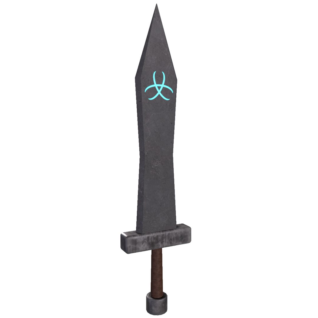 Stylized Sword - Game Ready - Low Poly - PBR 3D Model Low-poly 3D Model ...