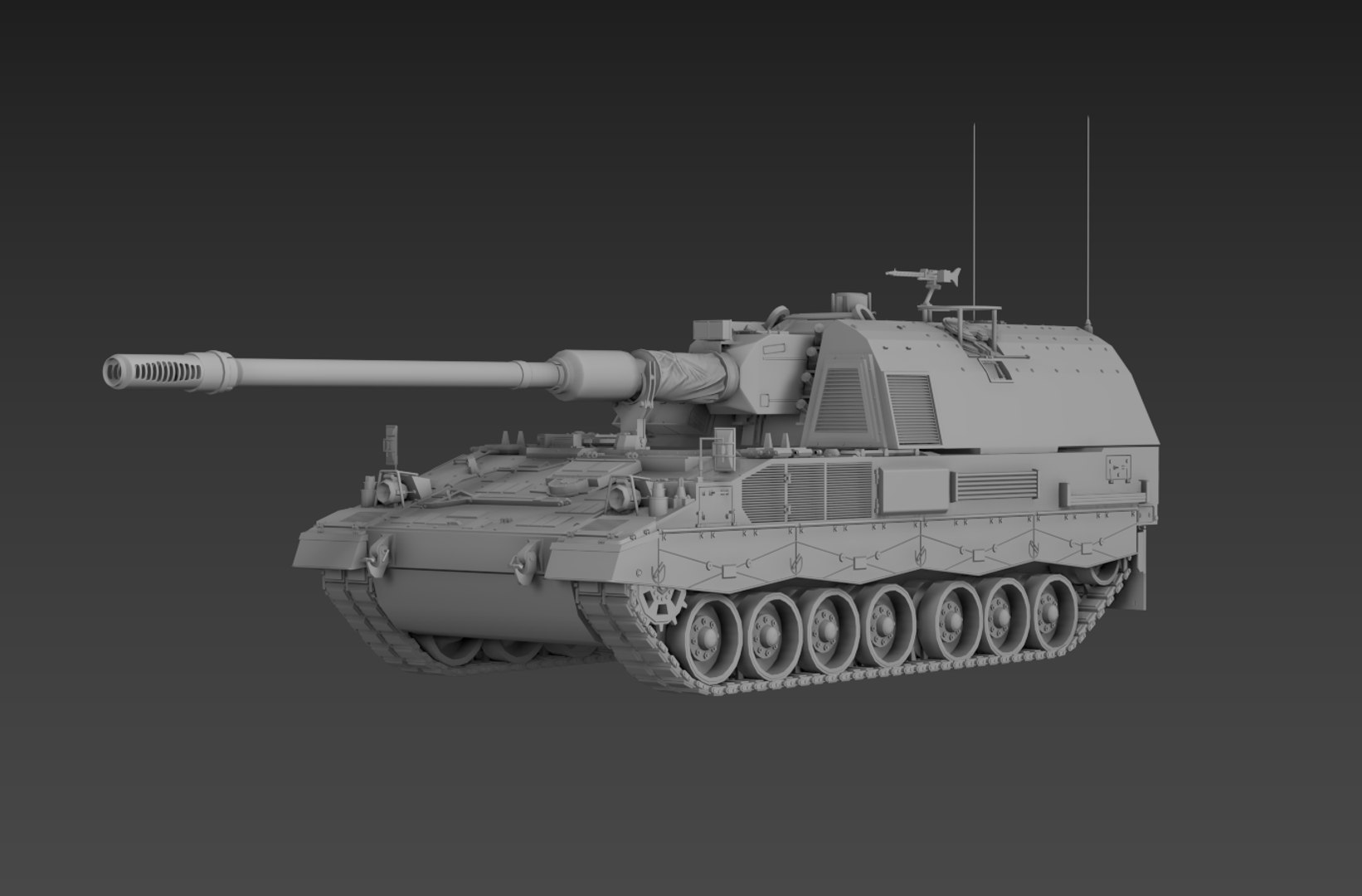 3D pzh2000 german self-propelled howitzer - TurboSquid 2157750