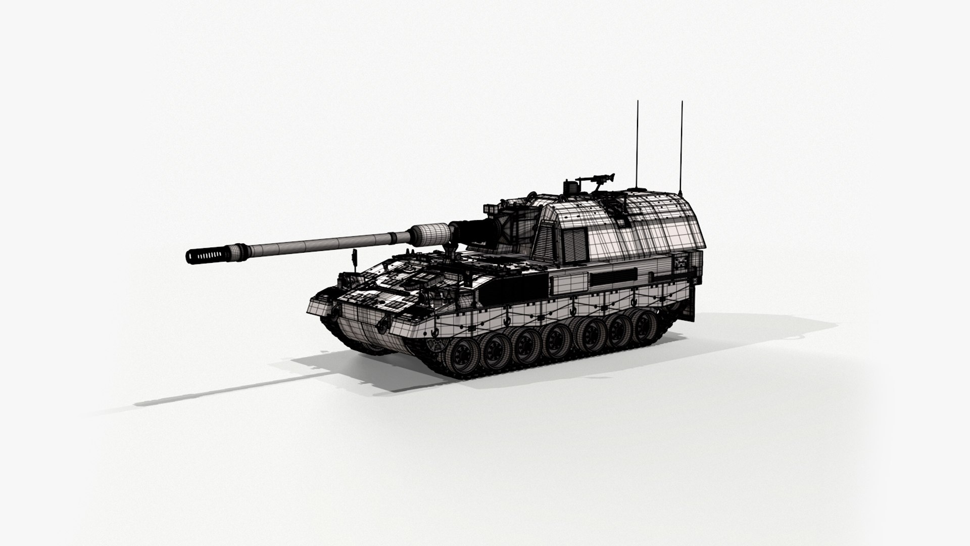 3D pzh2000 german self-propelled howitzer - TurboSquid 2157750