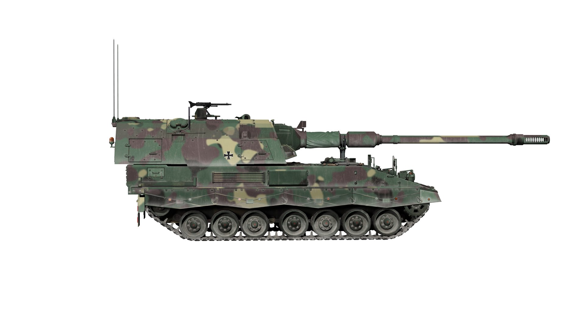 3D pzh2000 german self-propelled howitzer - TurboSquid 2157750