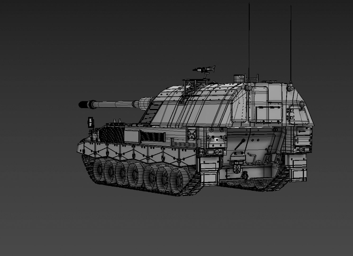 3D pzh2000 german self-propelled howitzer - TurboSquid 2157750