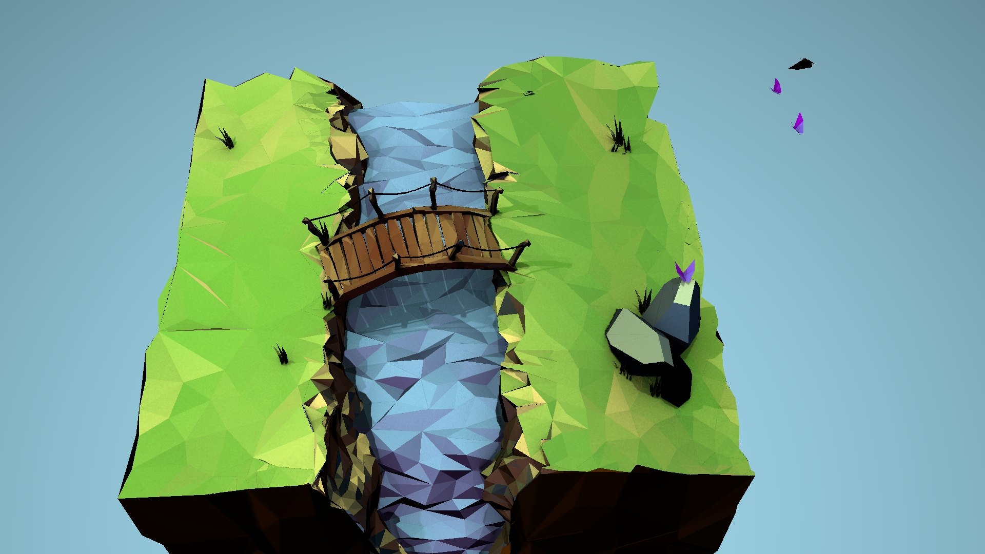 3D Low Poly Island With Atlas Texture Model - TurboSquid 2242919
