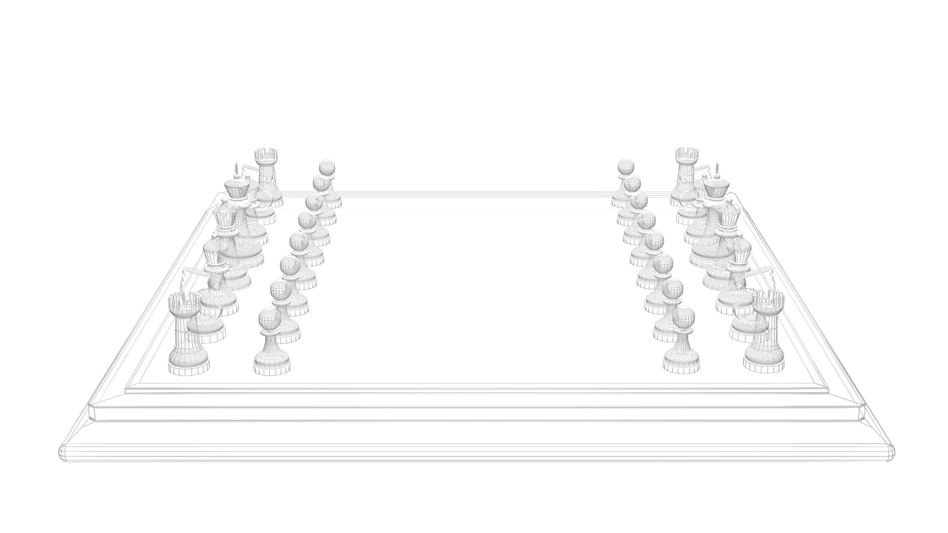 3D Model Chess Set - TurboSquid 1302740