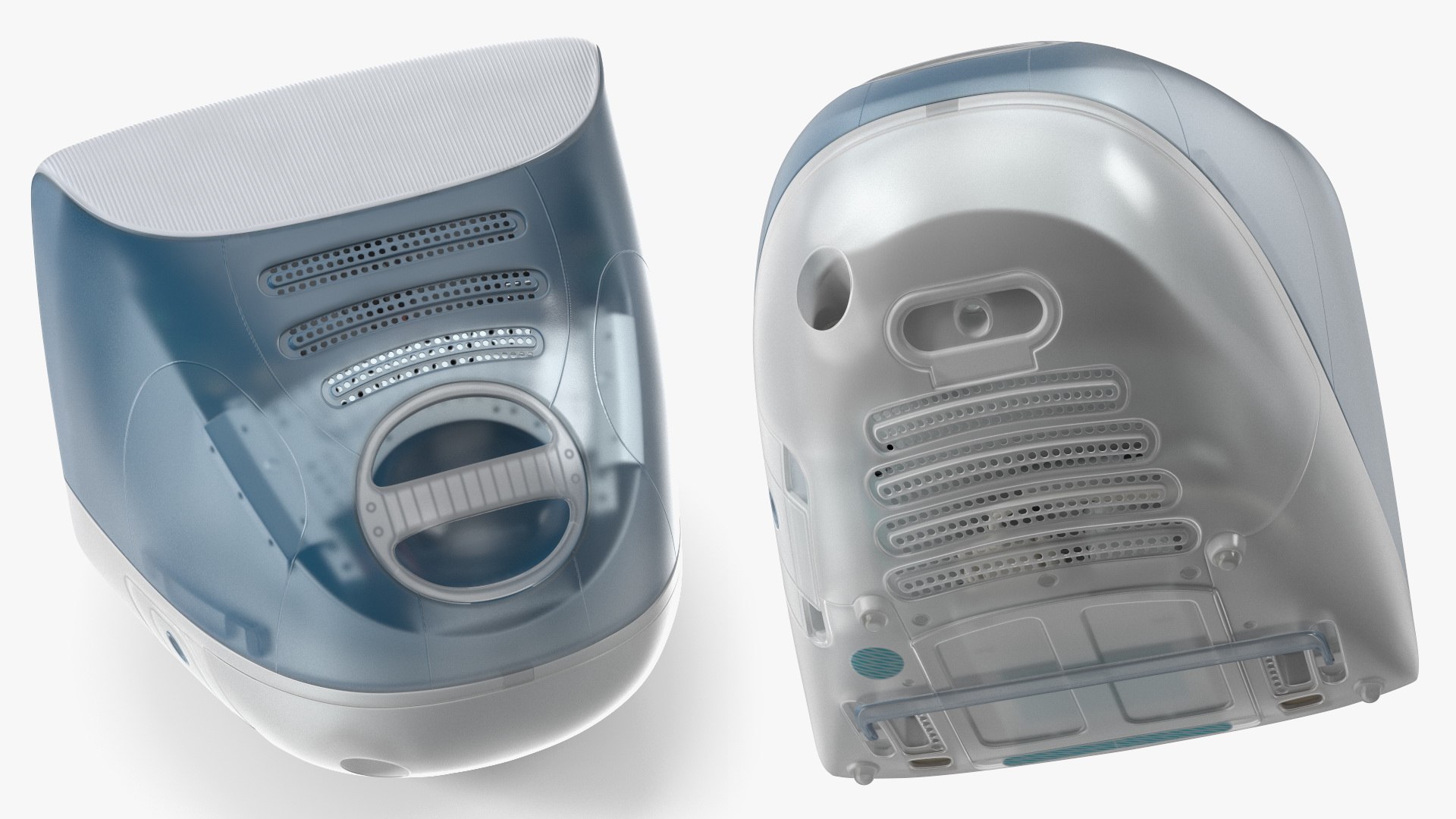 Vintage All-in-One Computer Blue 3D Model - TurboSquid 2382257