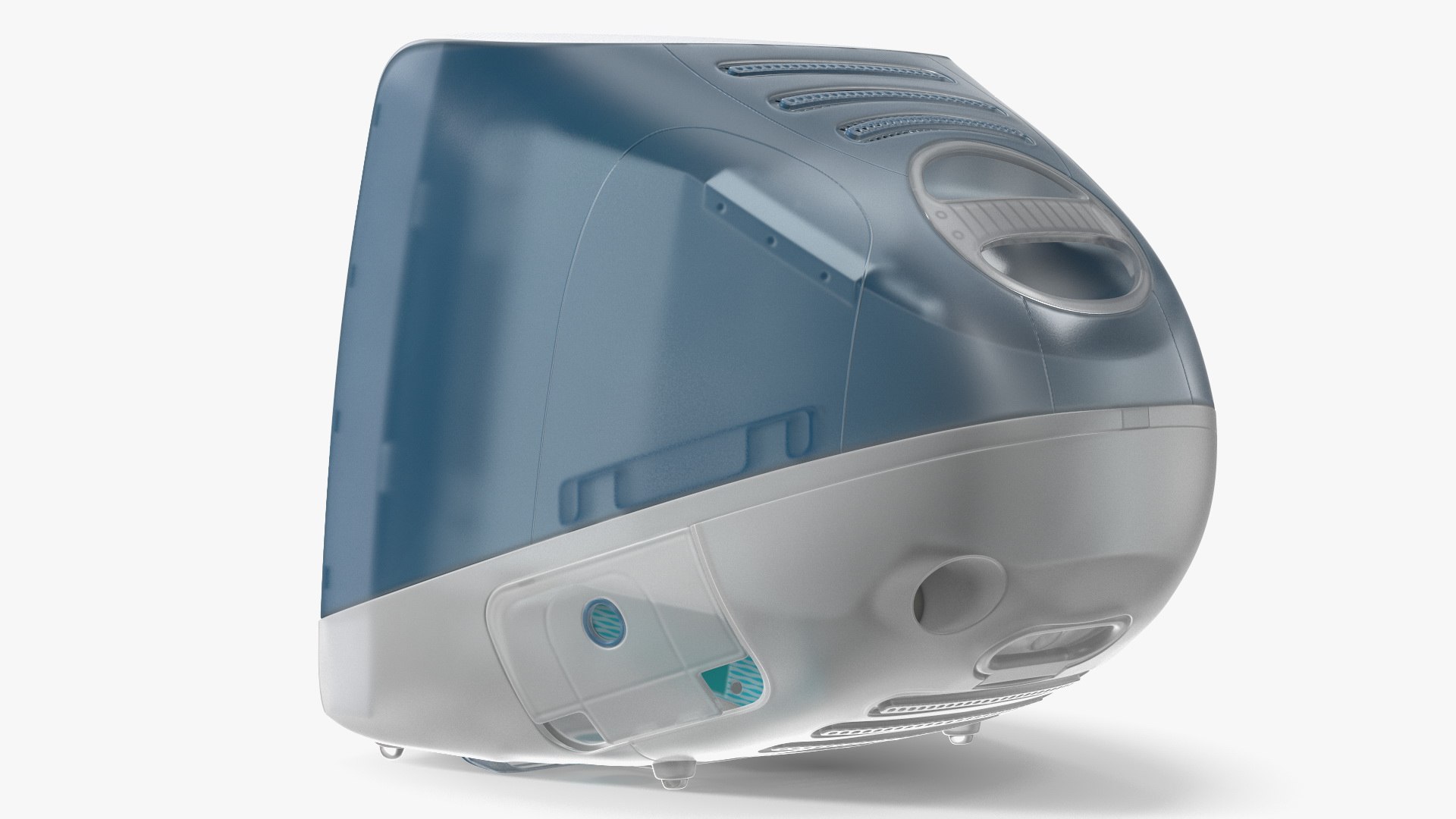 Vintage All-in-One Computer Blue 3D Model - TurboSquid 2382257