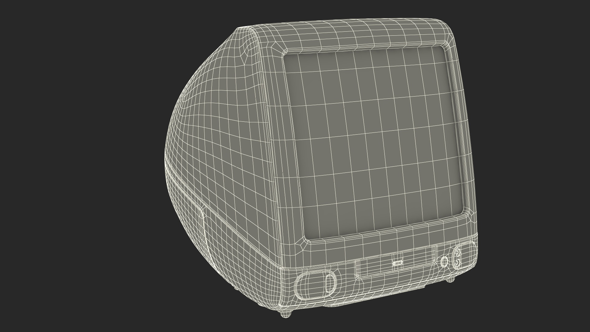 Vintage All-in-One Computer Blue 3D Model - TurboSquid 2382257