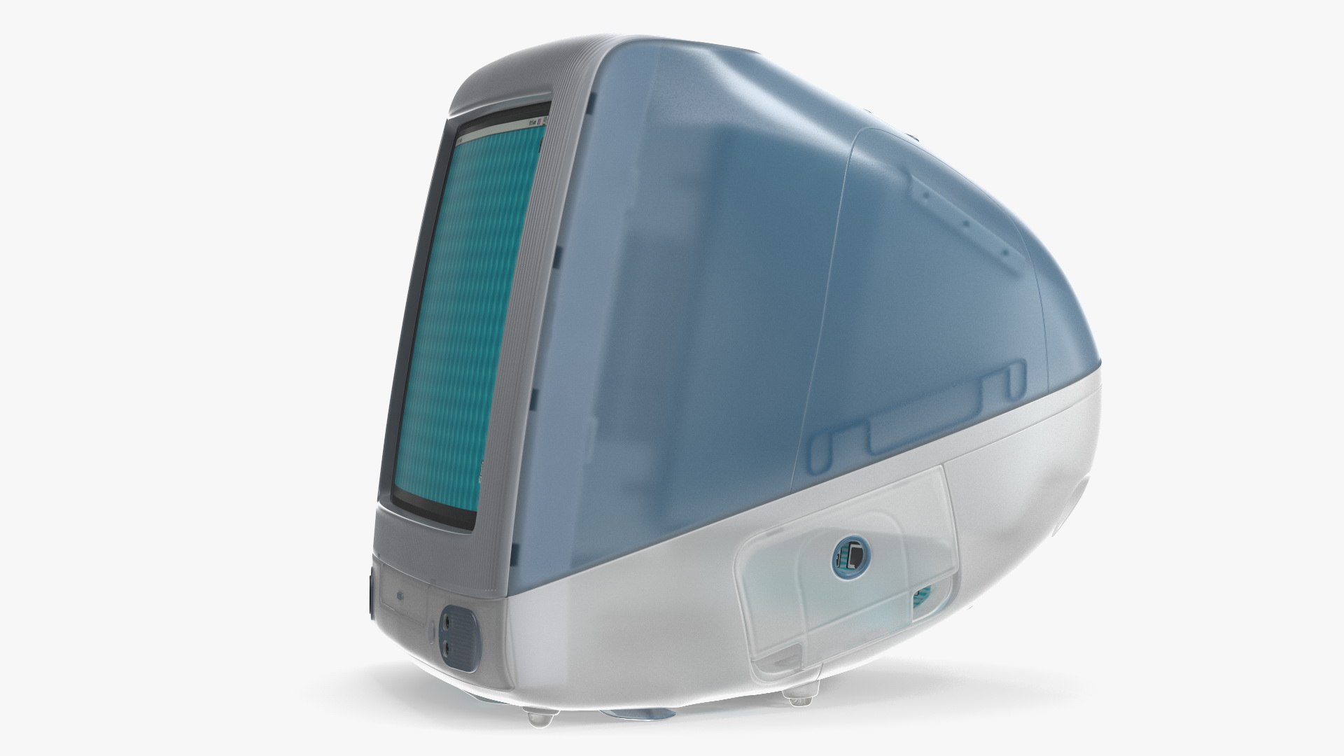 Vintage All-in-One Computer Blue 3D Model - TurboSquid 2382257