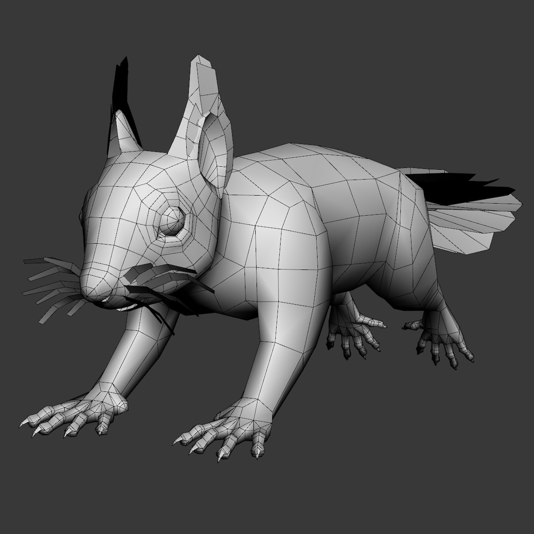 Squirrel Rodent 3d 3ds