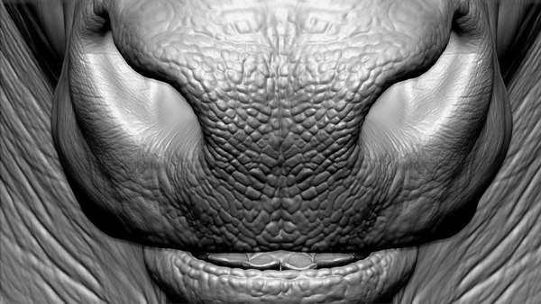 3D Bizon Bison bison most VFX Zbrush Sculpture Digitale model ...