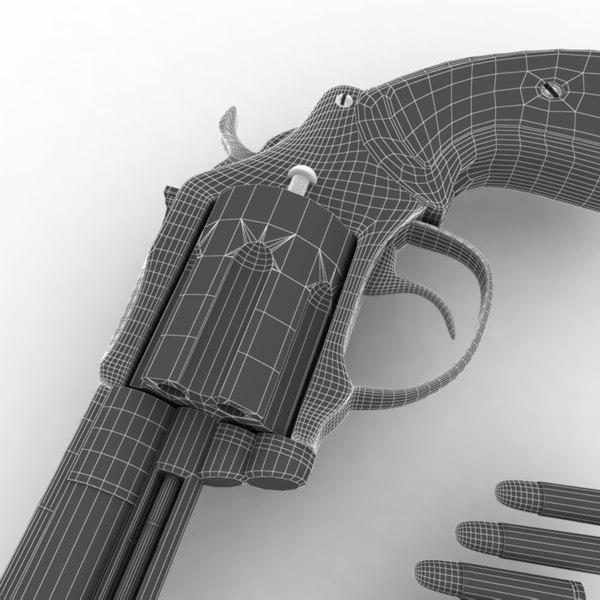shooter revolver 3d model