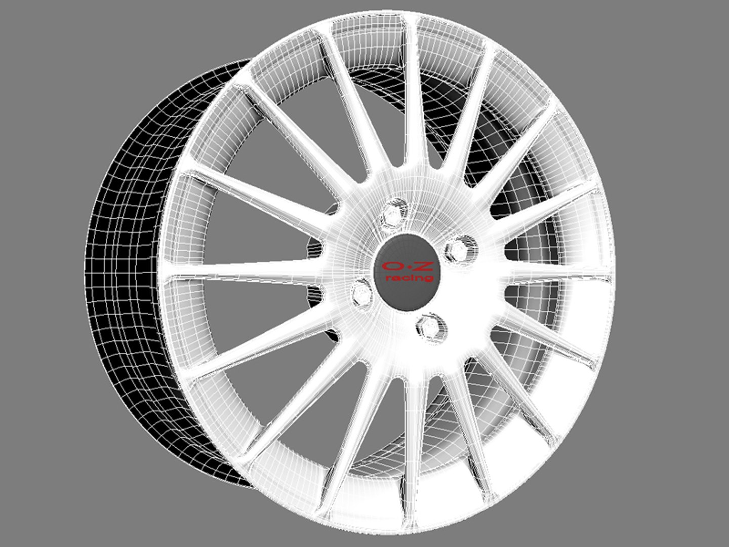 Free Rim Oz Racing 3d Model