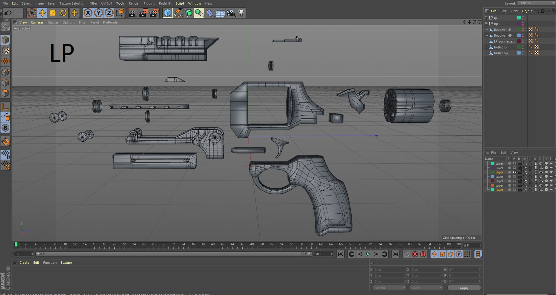 3D futuristic revolver model - TurboSquid 1669151