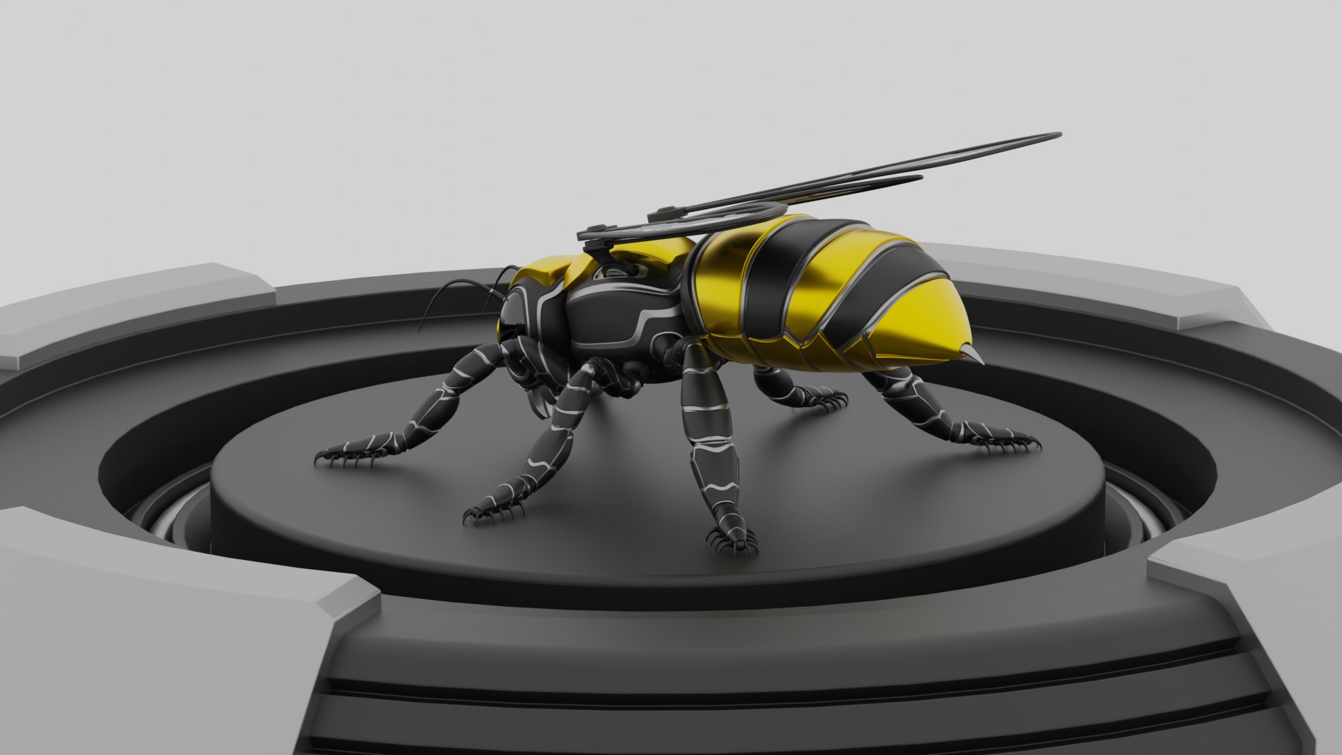 Robot Bee 3D Model - TurboSquid 2070186