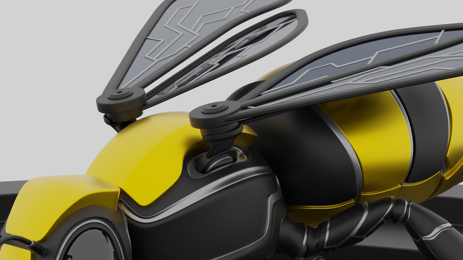 Robot Bee 3D Model - TurboSquid 2070186